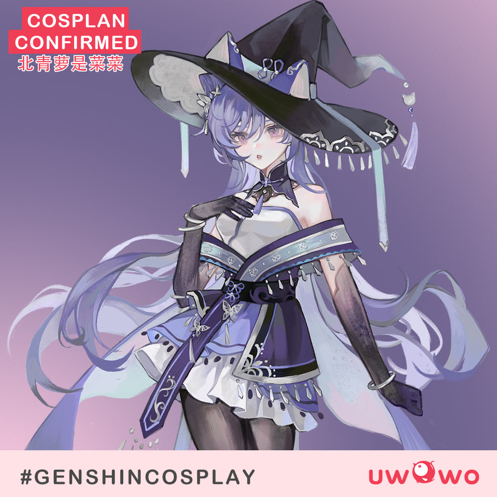 [Last Batch]Uwowo Genshin Impact Fanart Keqing Witch Cosplay Costume ...