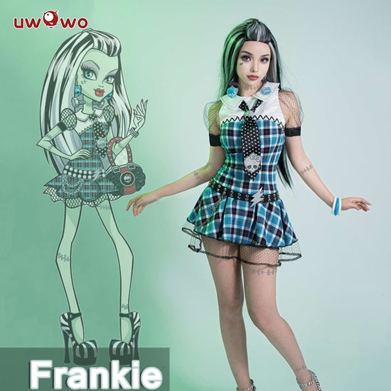 【Limit Stock】Uwowo Monster High Frankie Stein G1 Dress Halloween Cospl ...