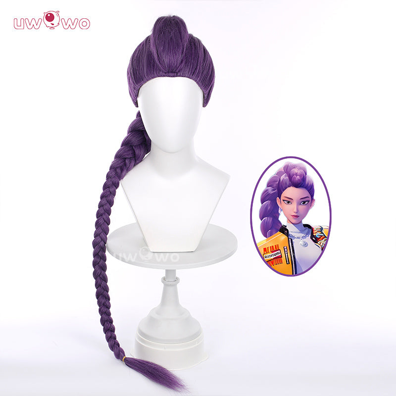 Uwowo Kpop Demom Hunters Huntrix Rumi Cosplay Wig Long Purple Hair ...