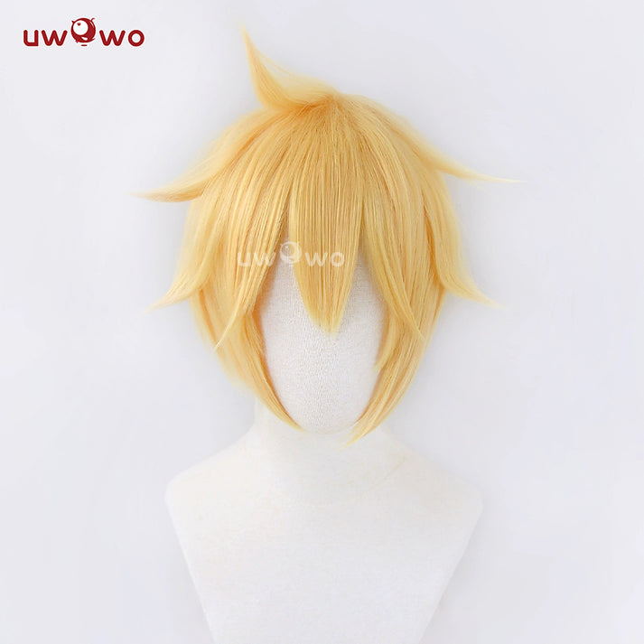 Uwowo V SInger Vocal Len Cosplay Wig Short Yellow Hair – Uwowo Cosplay