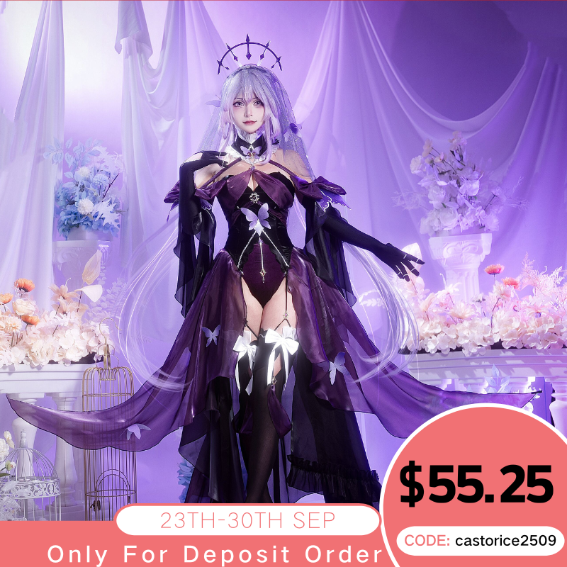 【Pre-sale】Uwowo Honkai: Star Rail Castorice Bride Fanart Cosplay Costu ...