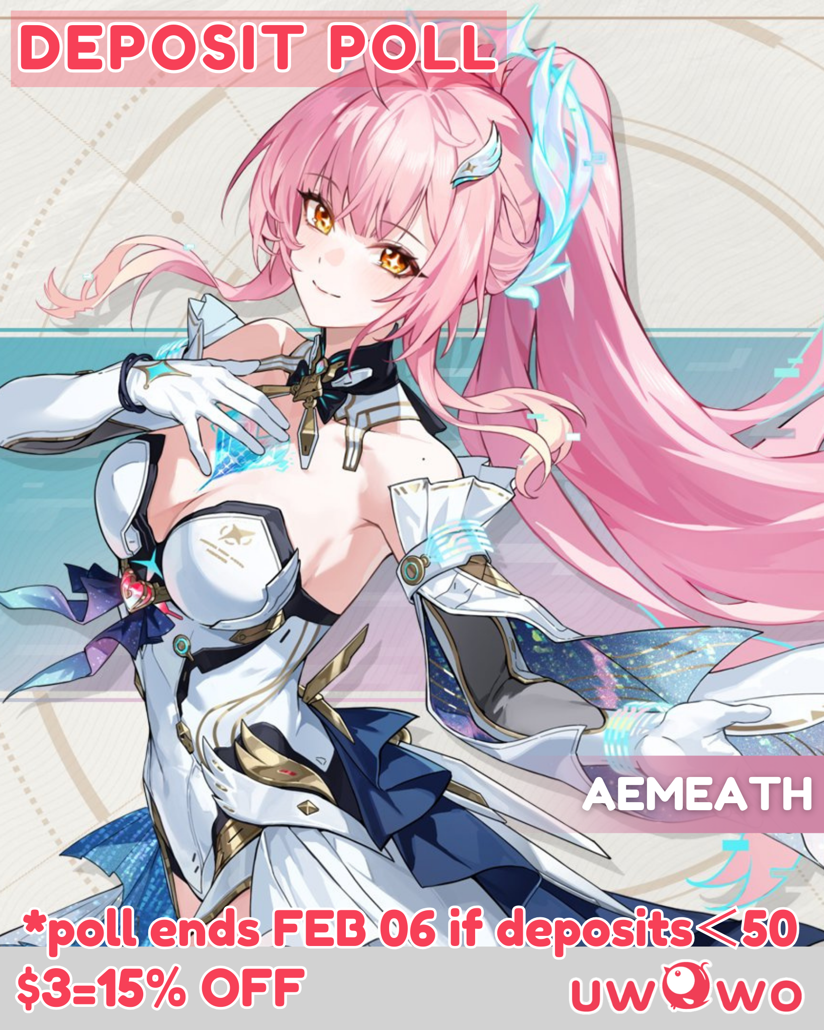 Uwowo Deposit Poll - Game Wuthering Waves WuWa Aemeath Cosplay Costume ...