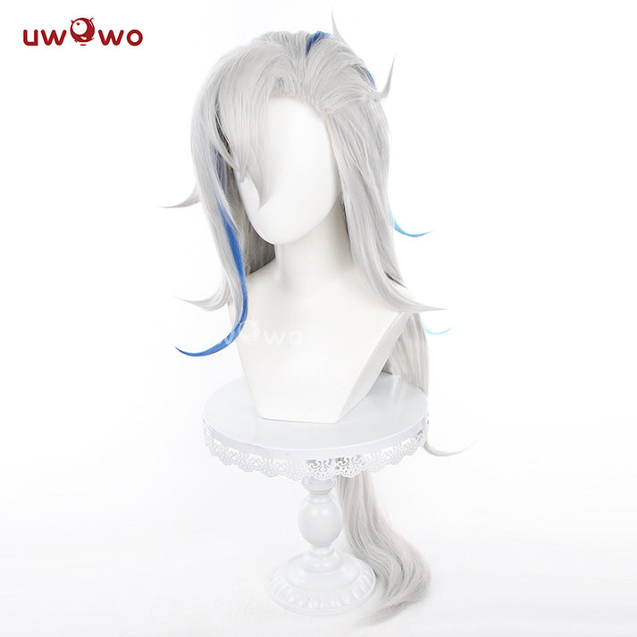 Uwowo Genshin Impact Neuvillette Cosplay Wig Silver Long Hair – Uwowo ...