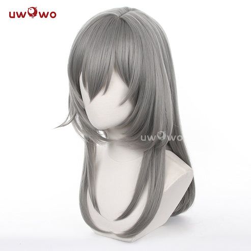 Uwowo Honkai Star Rail Stelle Female Trailblazer HSR Cosplay Wig Gray ...