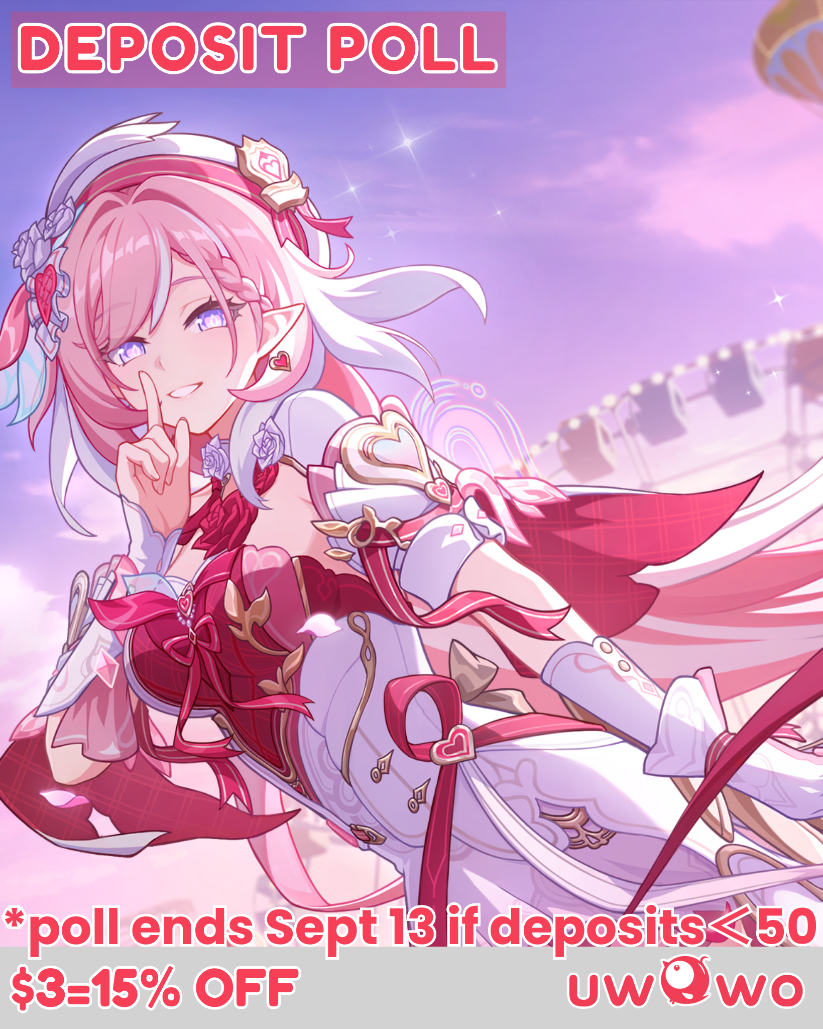 Uwowo Deposit Poll - Uwowo Honkai Impact 3: Elysia New Battlesuit Herr ...