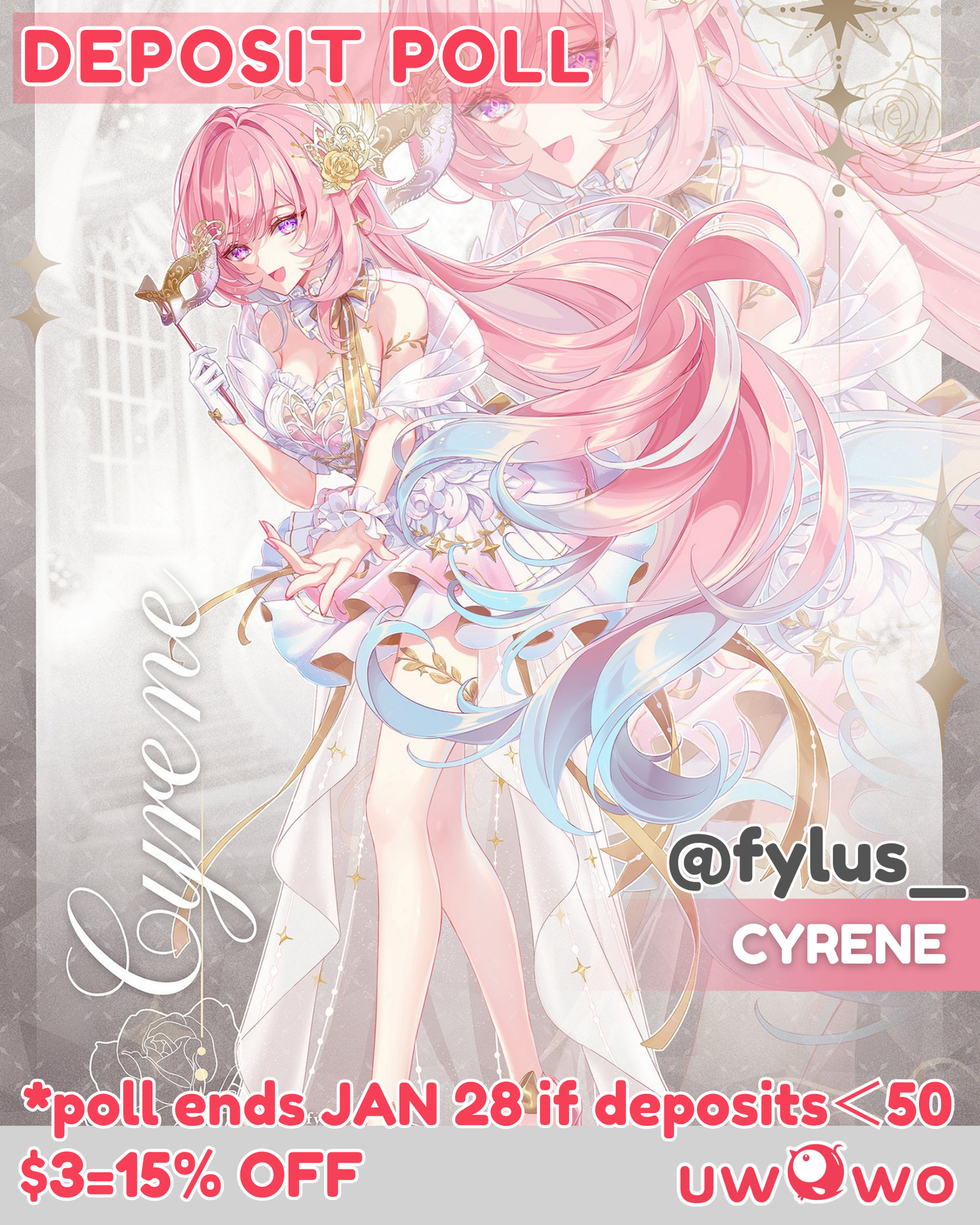 Uwowo Deposit Poll - Honkai Star Rail Cyrene Masquerade Ball Fanart Co ...