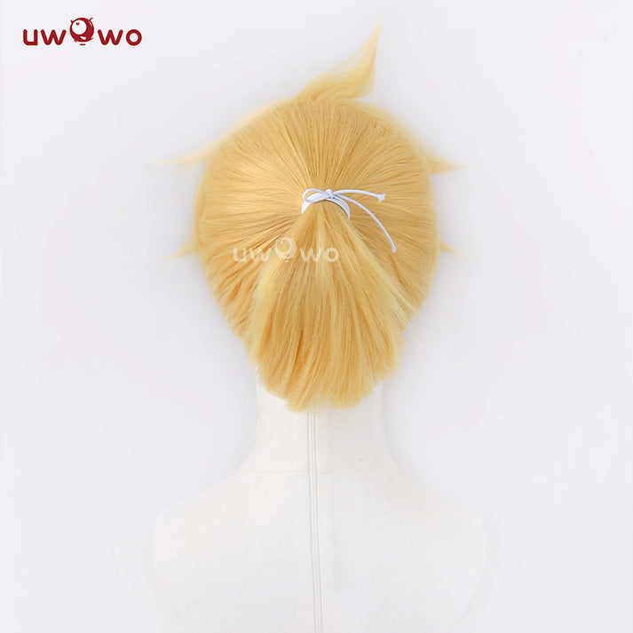 Uwowo V SInger Vocal Len Cosplay Wig Short Yellow Hair – Uwowo Cosplay