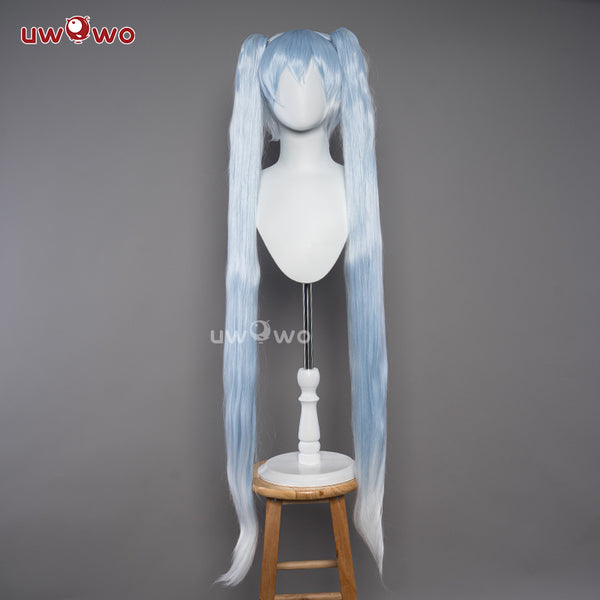 【Pre-sale】Uwowo V Singer Snow Girl Cosplay Wig Long Gradient Blue Hair ...