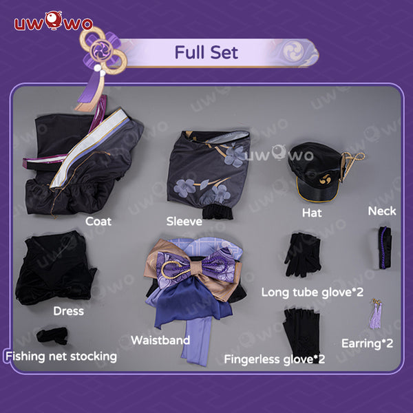 Uwowo Genshin Impact Fanart Raiden Shogun Taisho Kimono Cosplay Costum ...