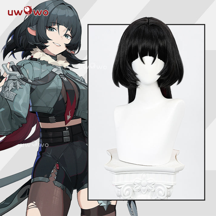 Uwowo Game Zenless Zone Zero/ZZZ Jane Doe Cosplay Wig Long Black Hair ...