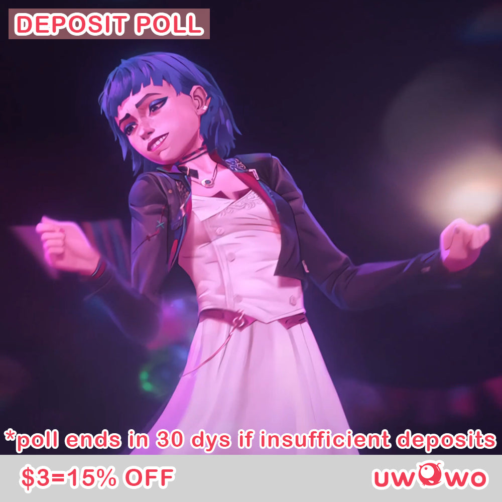 Uwowo Deposit Poll - Arcane S2 Powder AU Short Hair Cosplay Costume ...