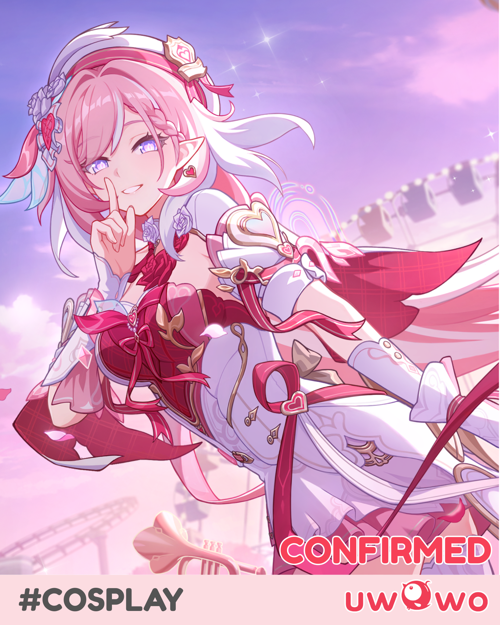 CONFIRMED Uwowo Honkai Impact 3: Elysia New Battlesuit "Hi♪ Love Elf ...