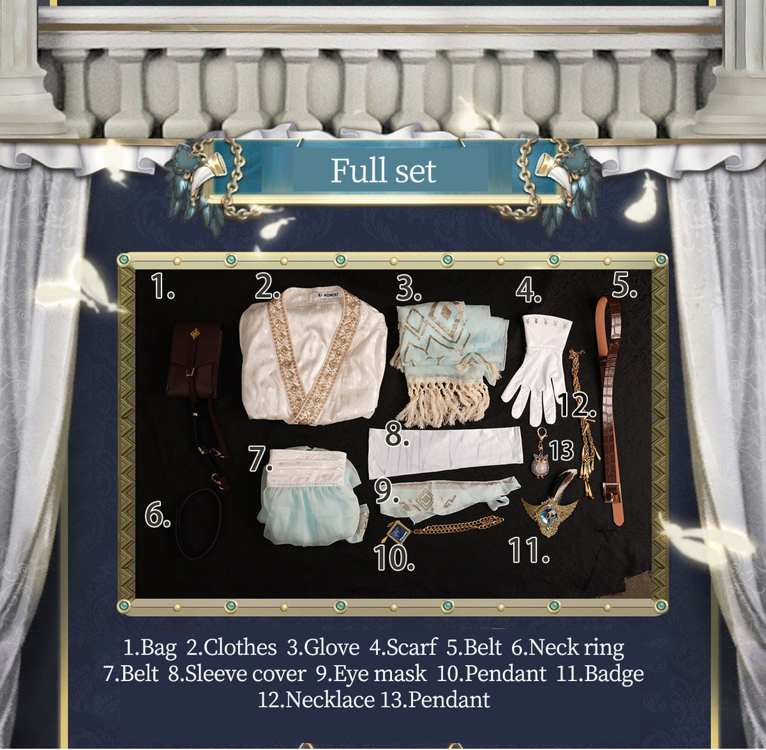 Uwowo Collab Series Game Identity V Seer Eli Clark Cosplay Costume Whi – Uwowo Cosplay