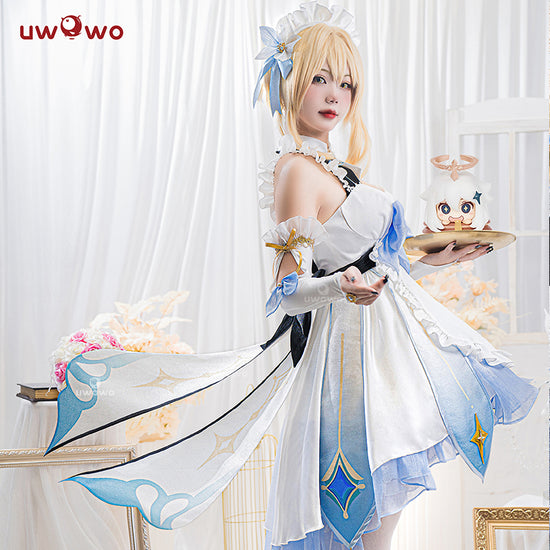 【In Stock】Uwowo Game Genshin Impact Fanart Lumine Maid Ver Cosplay Cos – Uwowo Cosplay